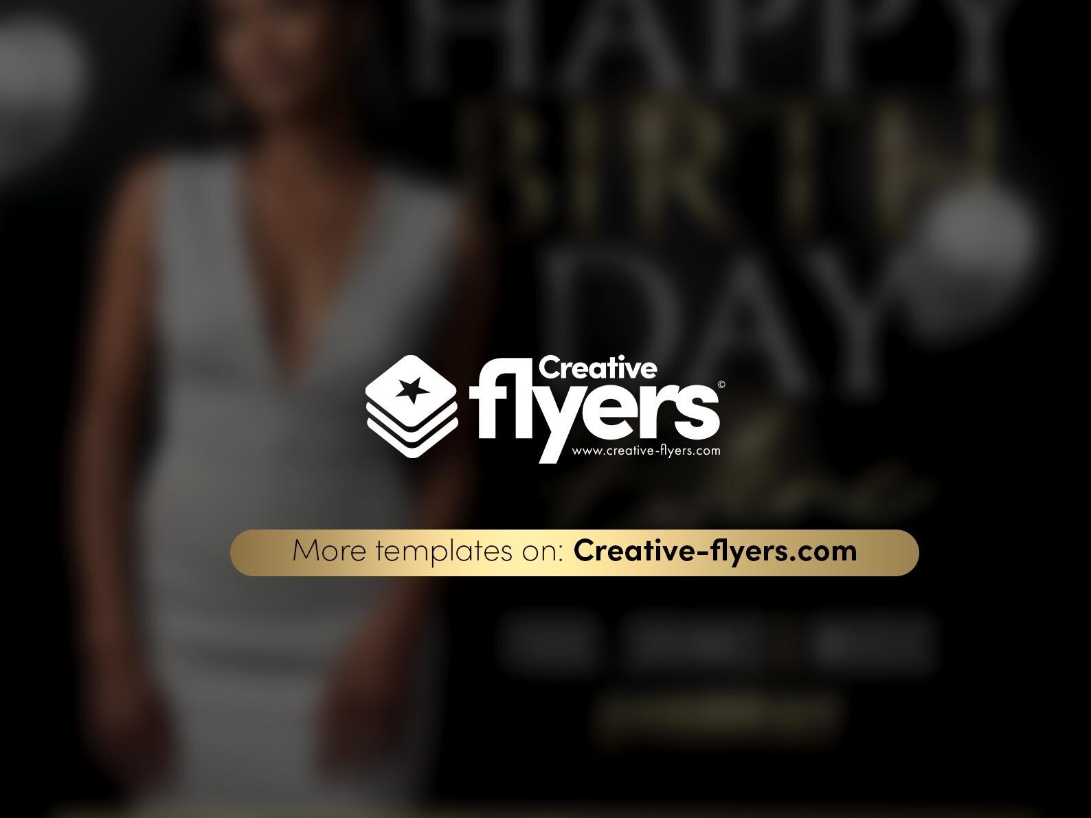 Birthday Flyer Template, Editable Birhtday Invitation, Elegant Birhtday ...