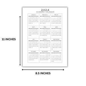 Printable Editable 2023-2024 School Planner School Calendar School ...