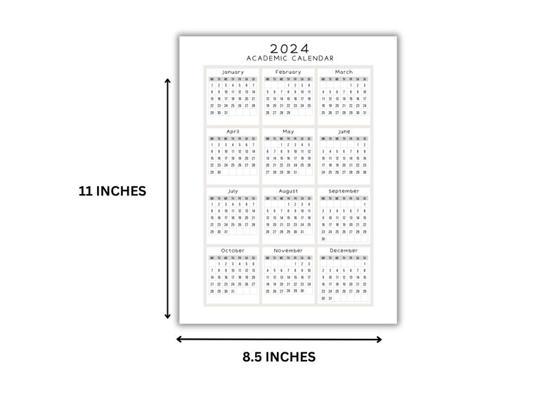 Printable Editable 2023-2024 School Planner School Calendar School ...