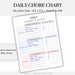 Kids Daily School Checklist Schedule Printable, Editable Chore Chart ...