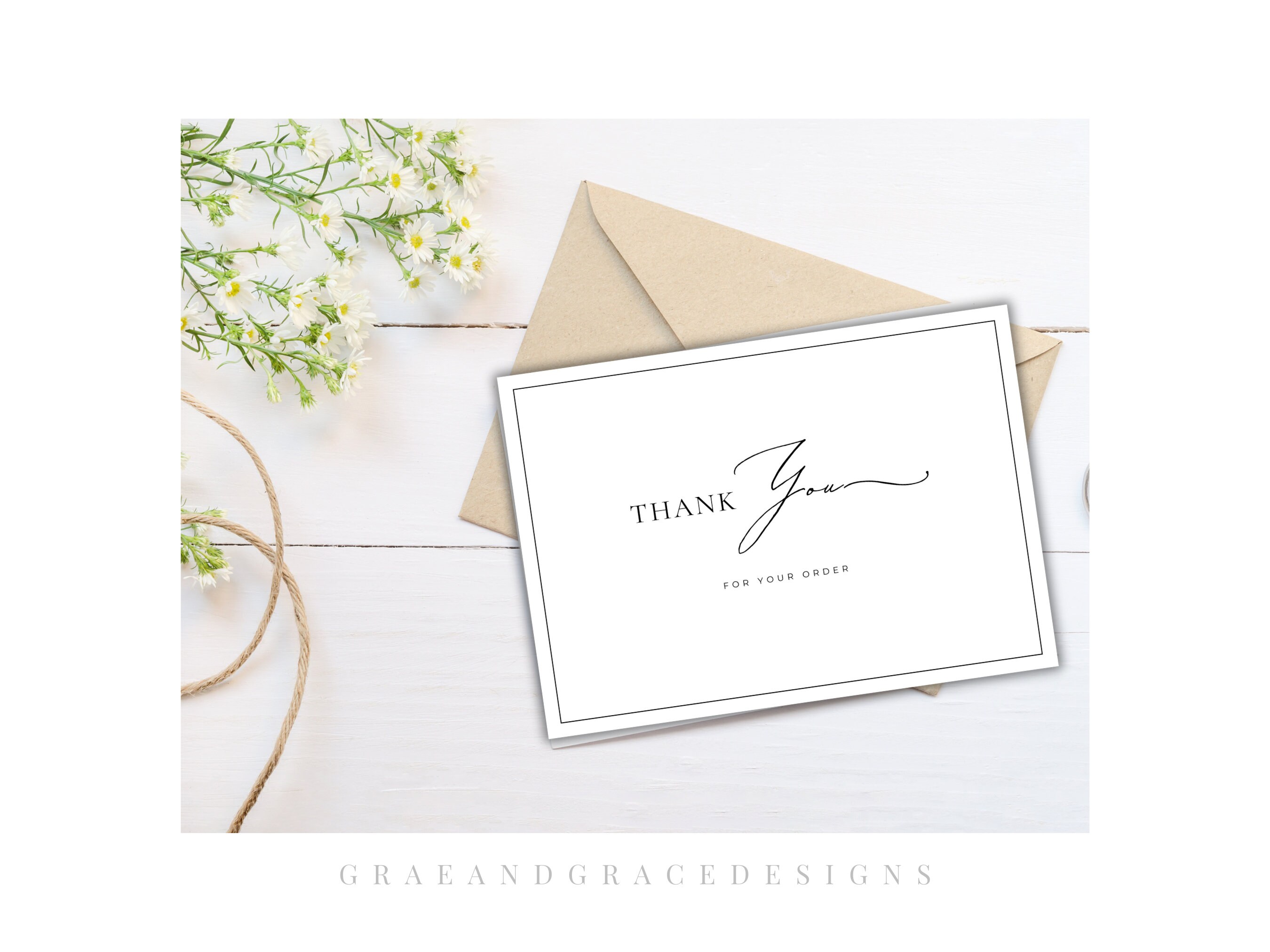 Thank You Printable Cards for Small Business Packaging Insert Thank You ...