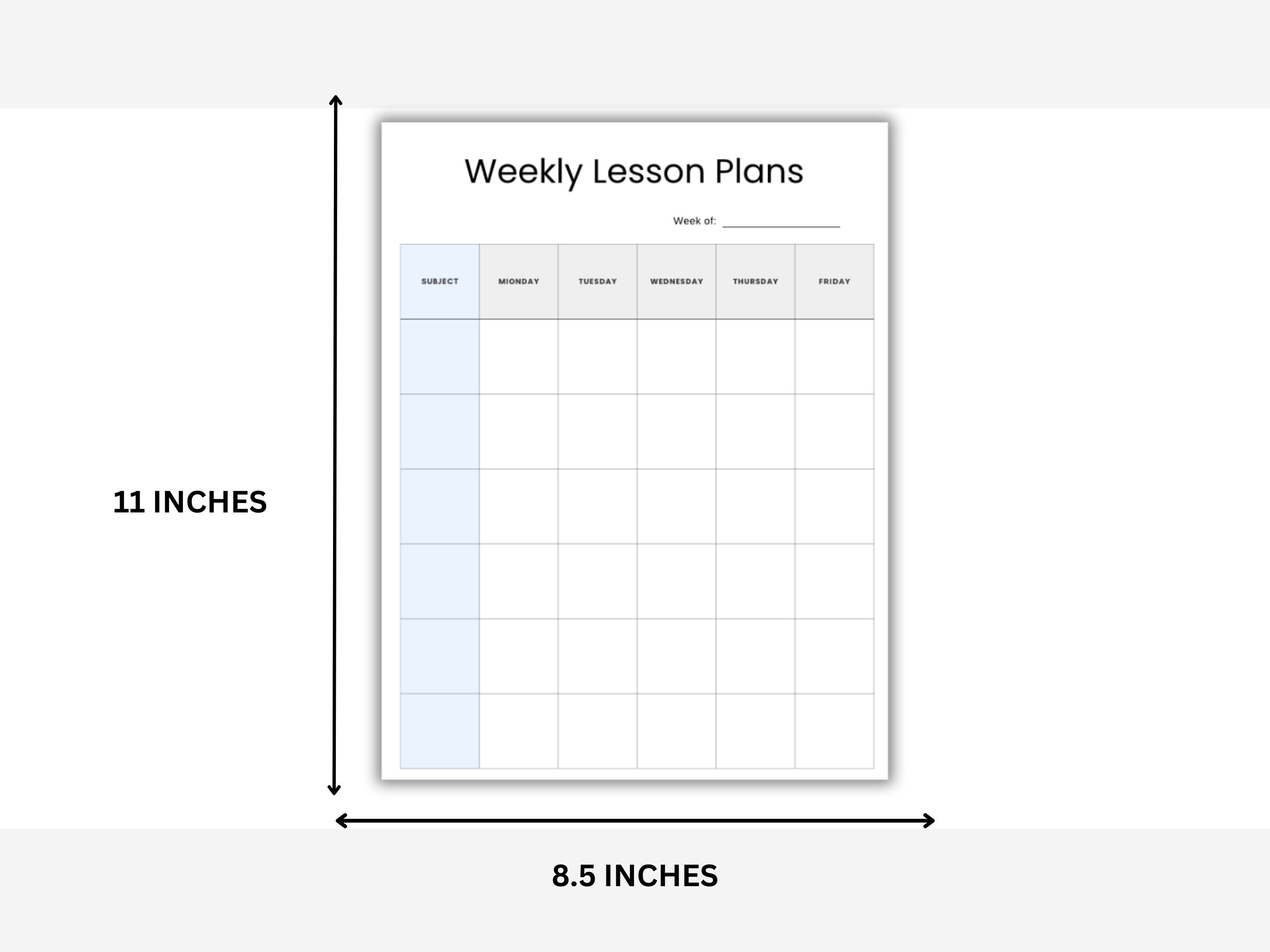 Digital Teacher Planner Editable Canva Template Undated Lesson Planner ...