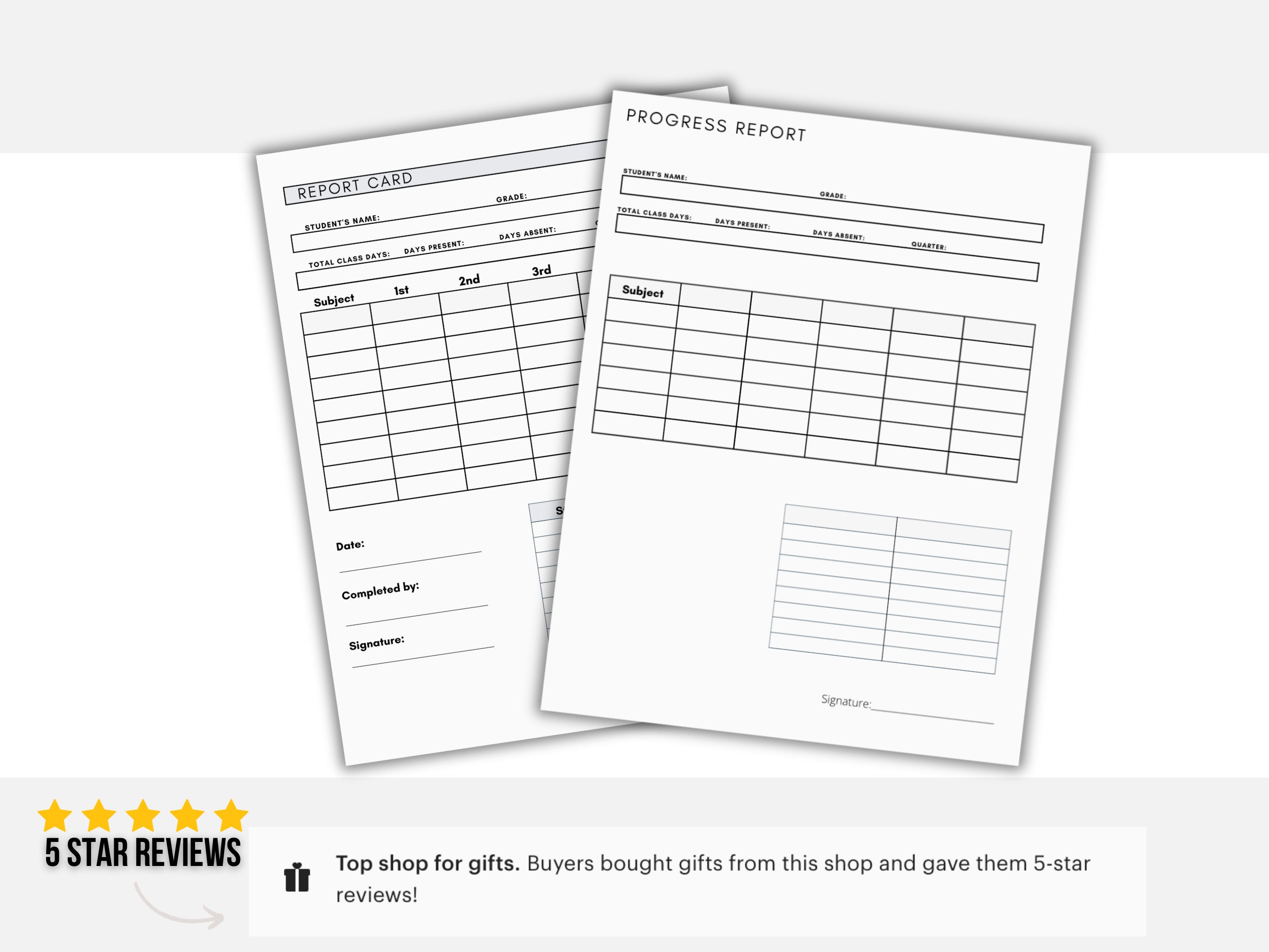 Report Card and Progress Report Template Transcript Template Fillable ...