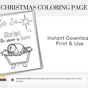 Nativity Coloring Pages Printable Christ the Savior is Born Coloring ...