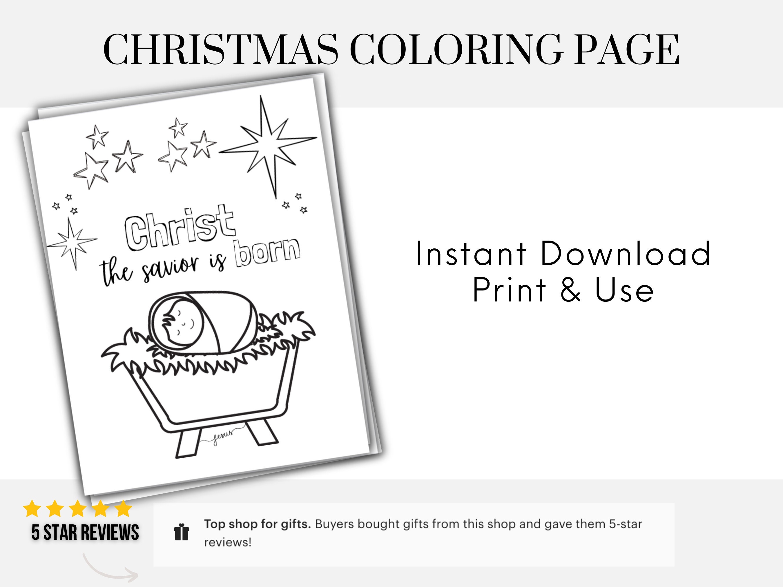 Nativity Coloring Pages Printable Christ the Savior is Born Coloring ...
