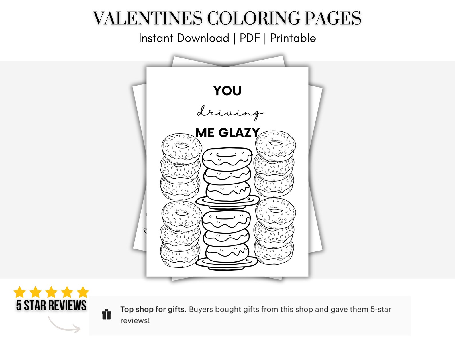 Valentines Coloring Printable Valentine's Day Coloring Pages Valentine ...