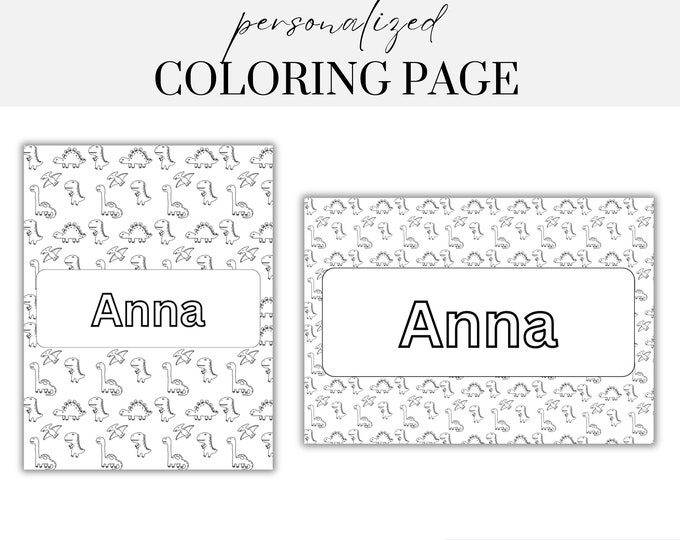 Personalized Coloring Page | Custom Coloring Pages, Name Coloring Page ...