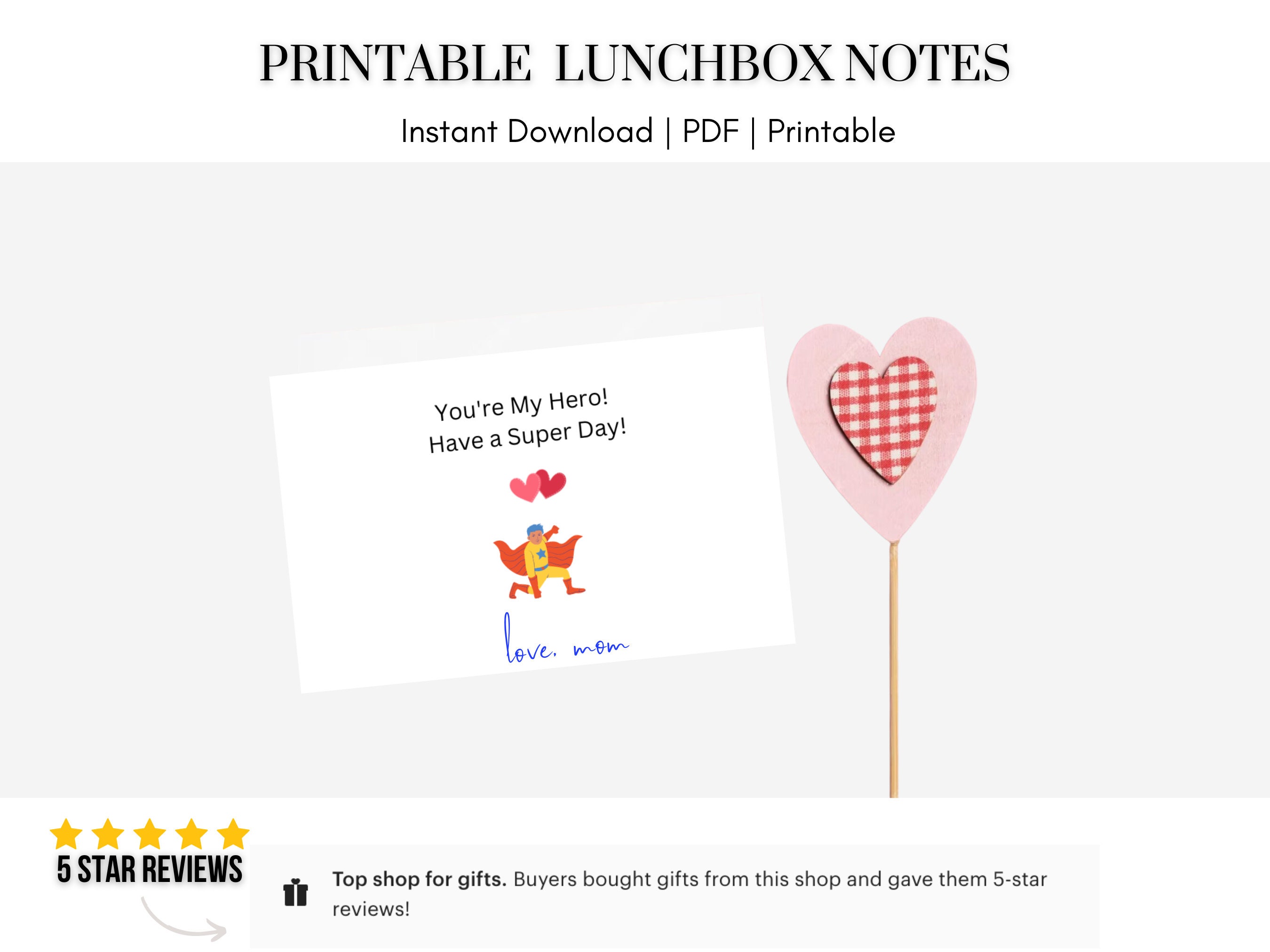 Lunchbox Note Cards for Kids Printable Valentines for Kids Lunchbox ...