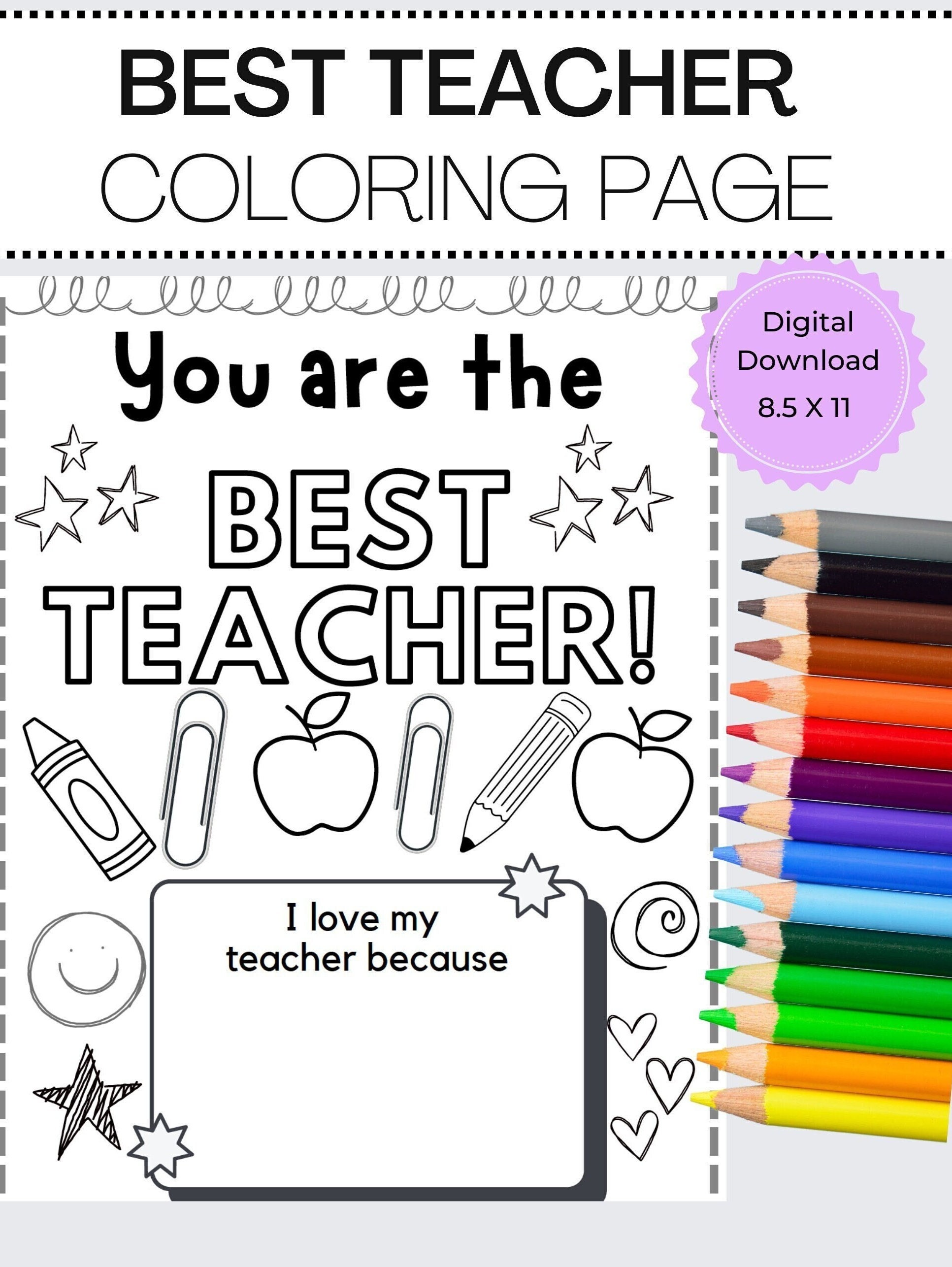 Teacher Coloring Pages For Kids