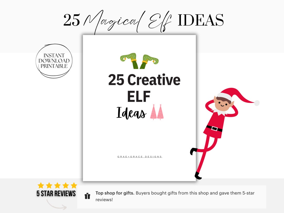 25 Elf on the Shelf Inspiration Christmas Elf Adventures Instant ...