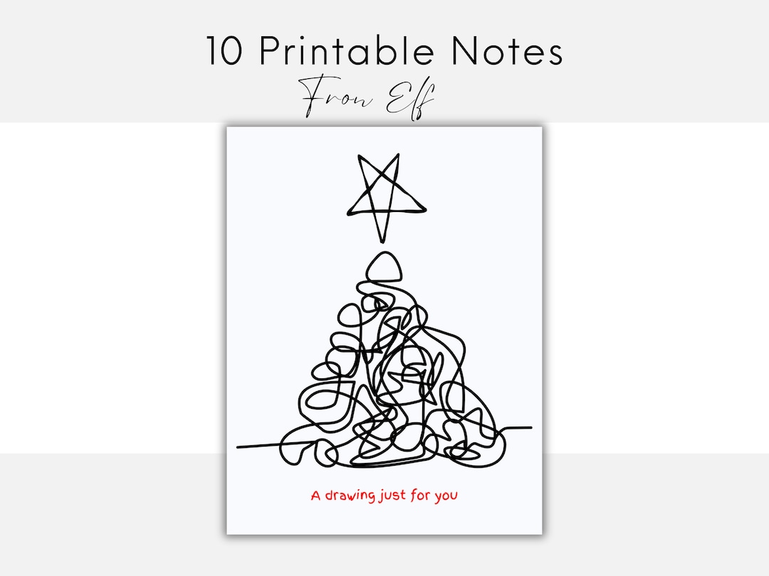 Printable Notes From Elf for Kids on the Shelf Elf on the - Etsy