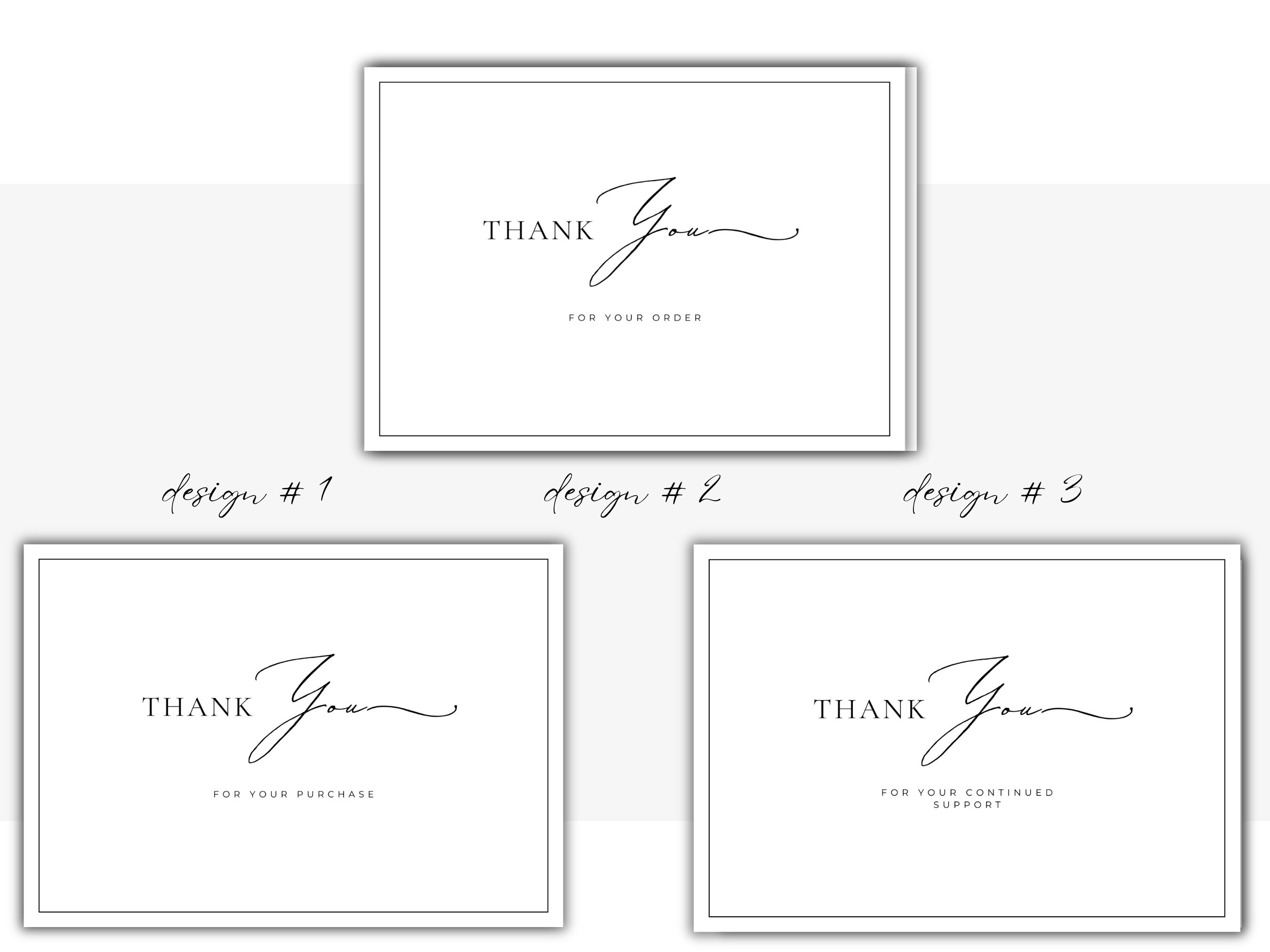 Printable Thank You Card | Printable Card Digital Download Instant ...