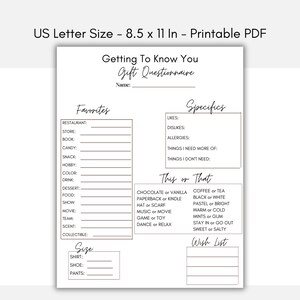 Getting to Know You Printable Coworker Questions All About Me Survey ...