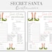 Secret Holiday Elf Gift Exchange Questionnaire Printable PDF work or ...