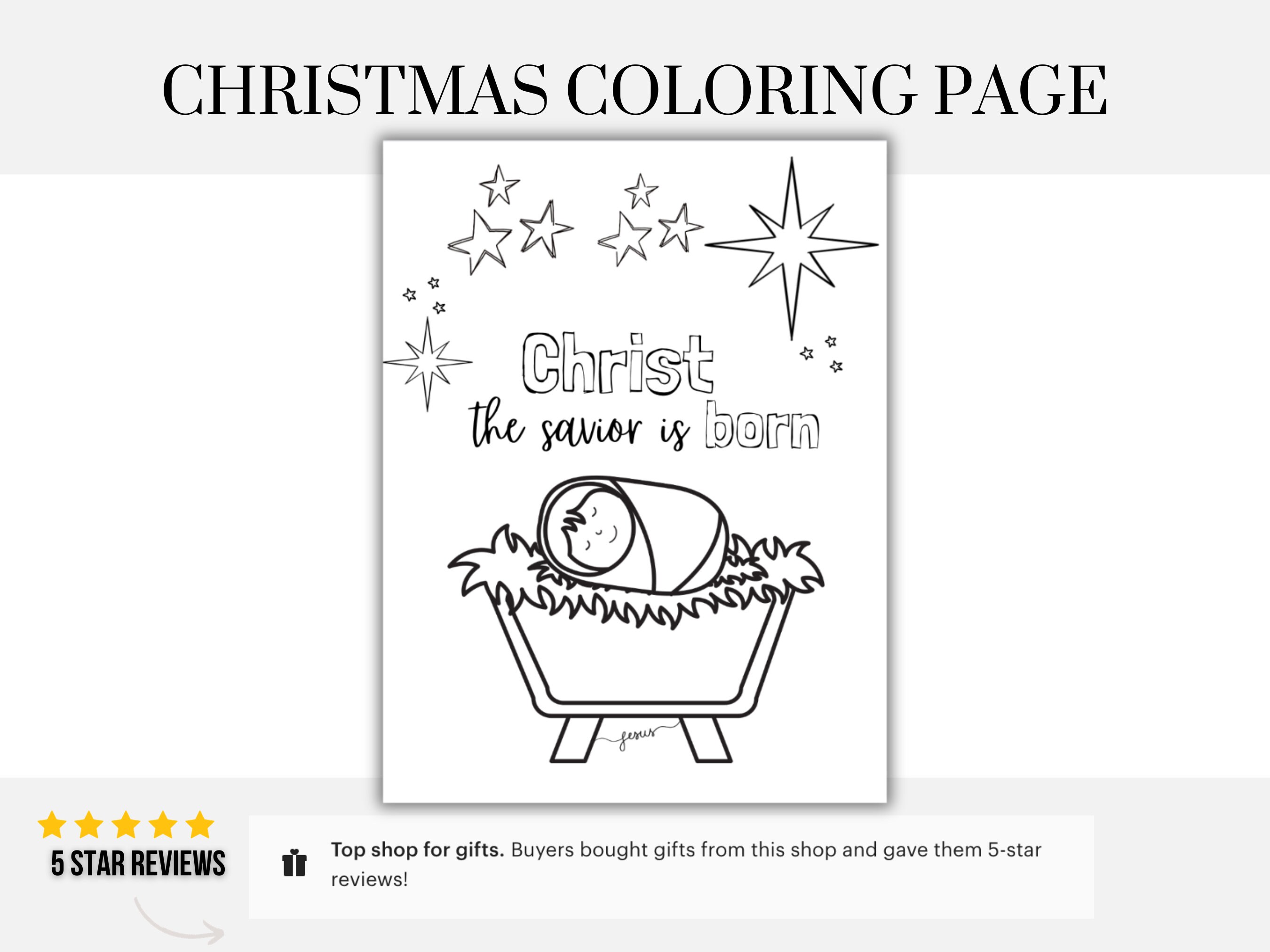Nativity Coloring Pages Printable Christ the Savior is Born Coloring ...