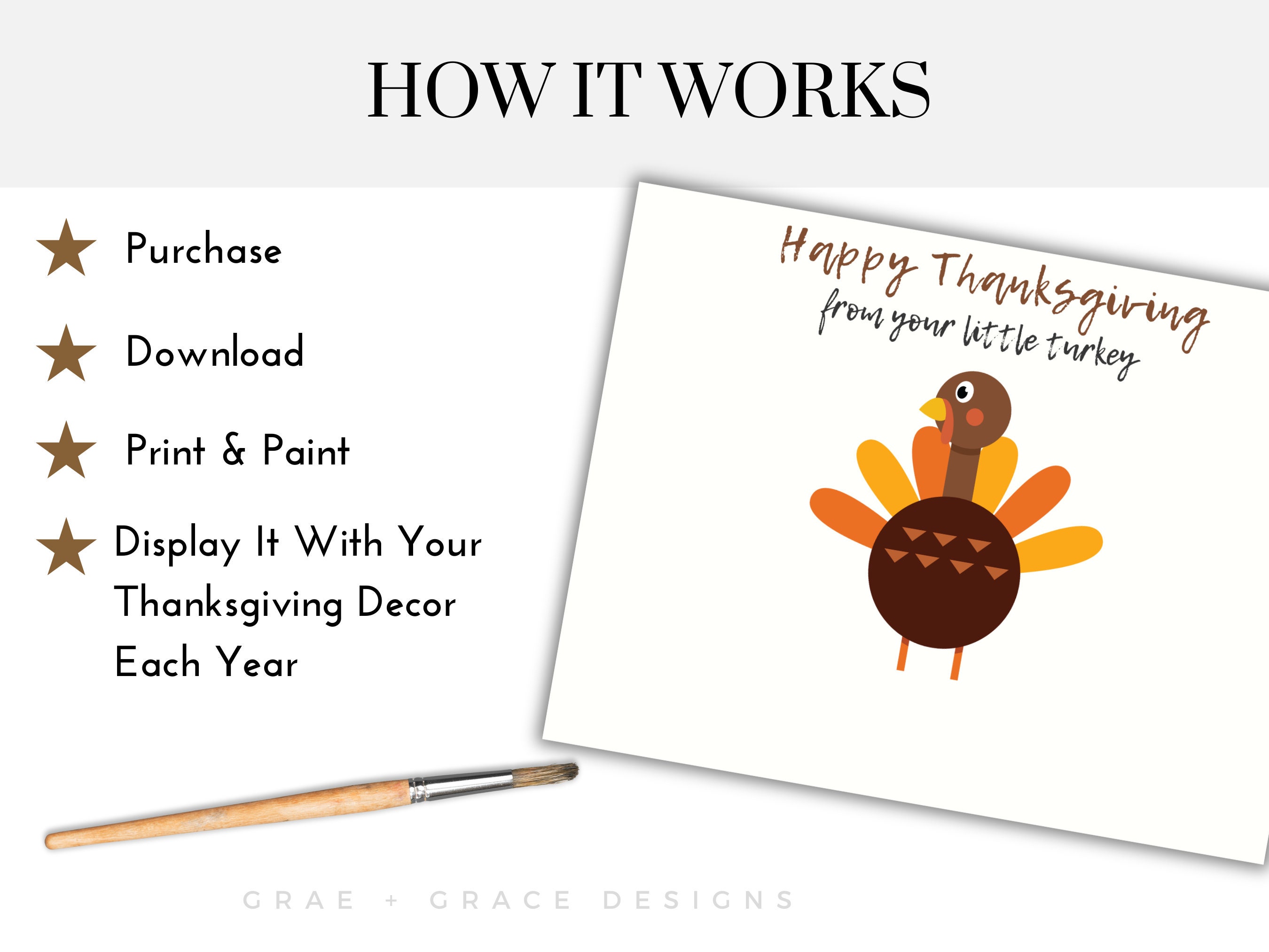 Happy Turkey Day Handprint Bundle Thanksgiving Craft Thanksgiving ...