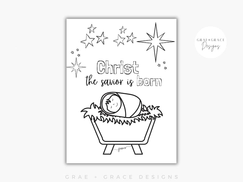 Nativity Coloring Pages Printable Christ the Savior is Born Coloring ...