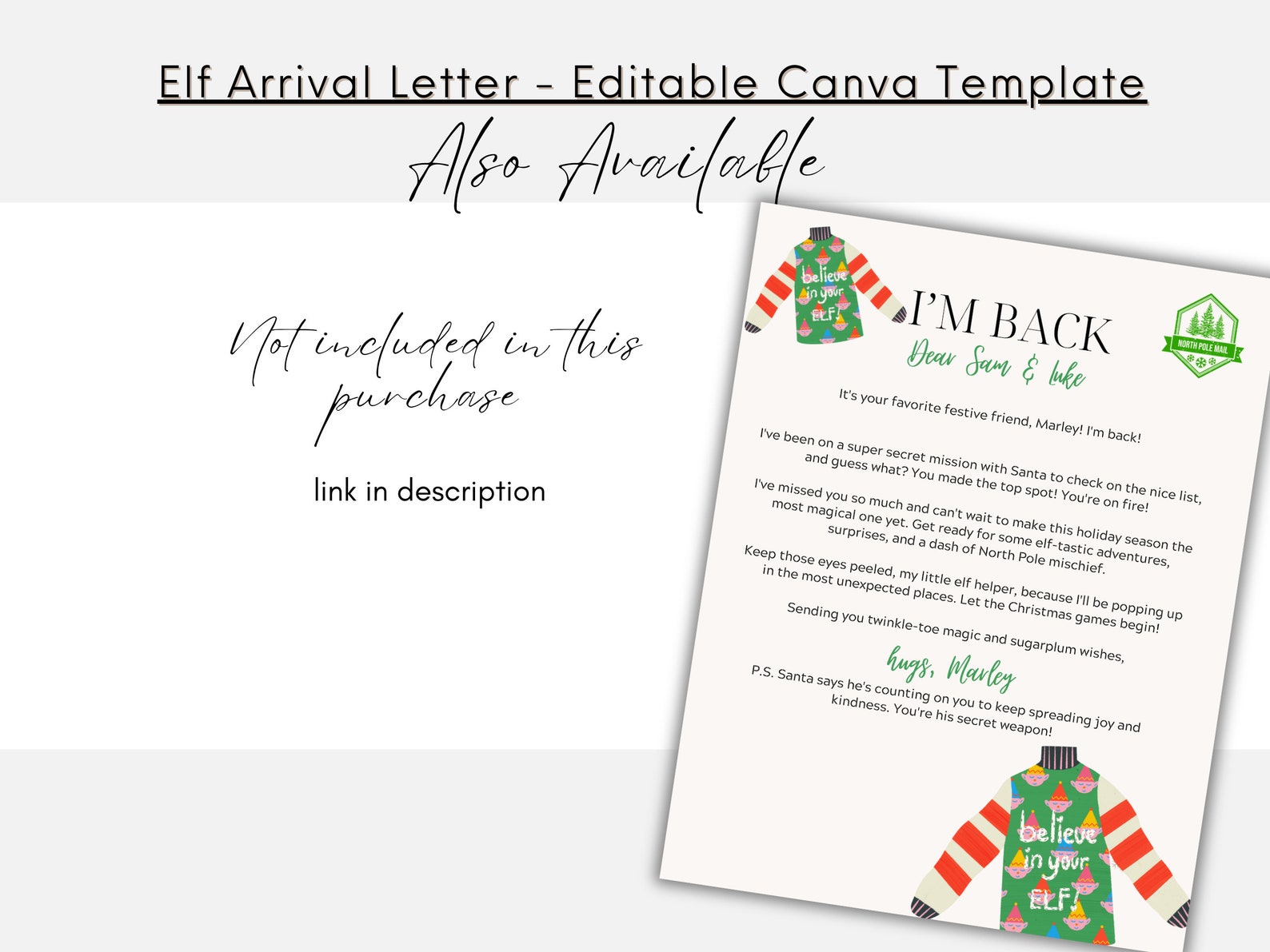 Secret Holiday Elf Gift Exchange Questionnaire Printable PDF (work or ...
