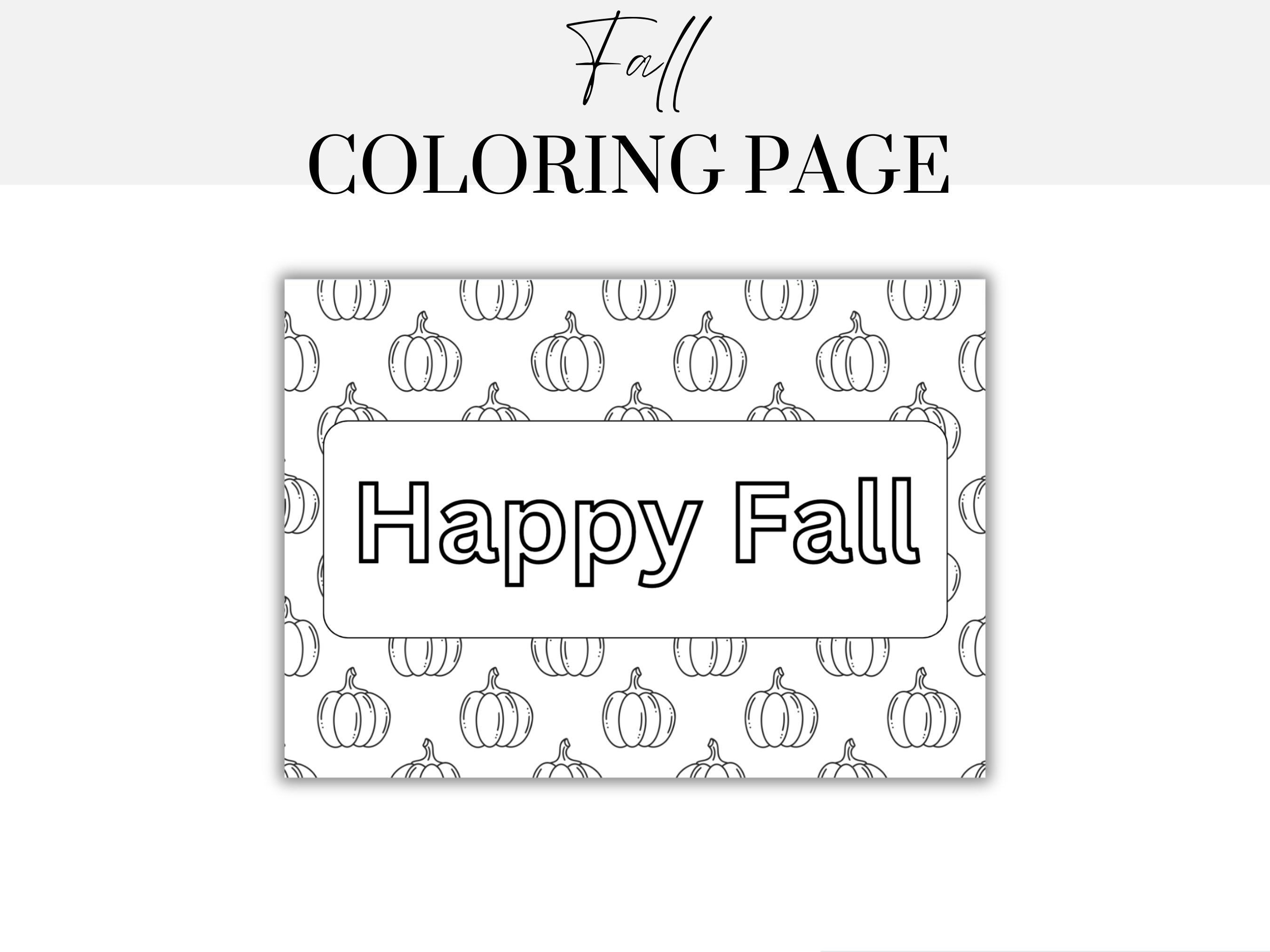 Thanksgiving Coloring Sheets Pumpkin Coloring Pages Happy Fall Coloring ...