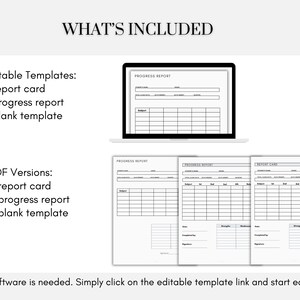 Customizable Report Card and Progress Report Template Transcript ...