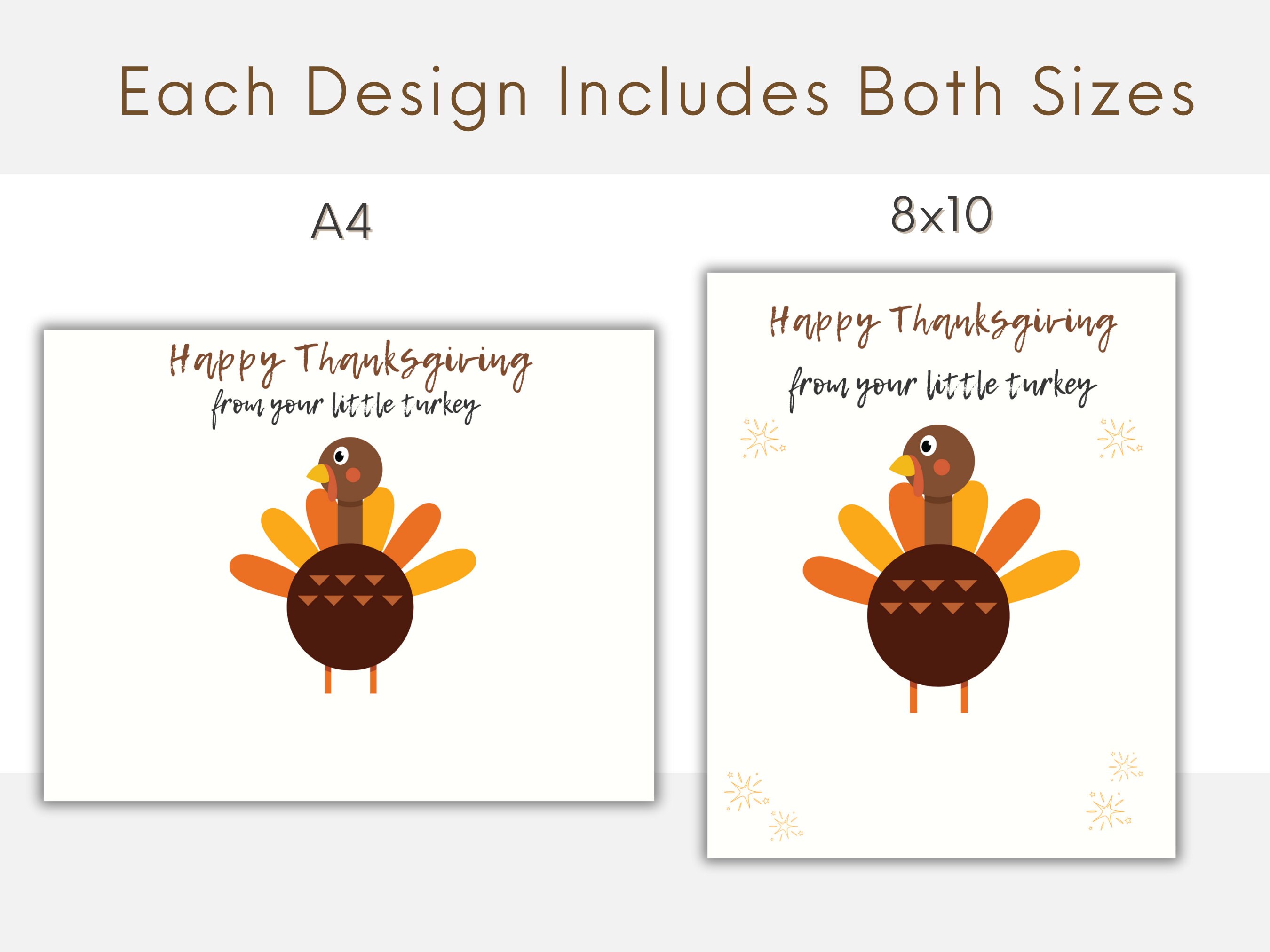 Happy Turkey Day Handprint Bundle Thanksgiving Craft Thanksgiving ...