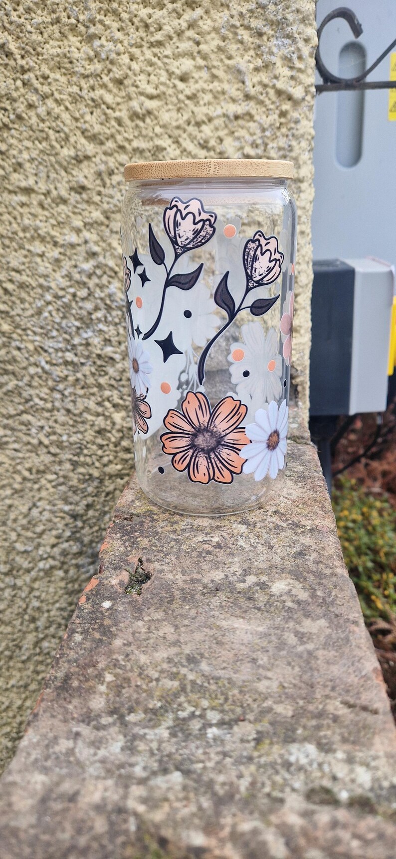 Skull Bamboo Glass - Etsy UK