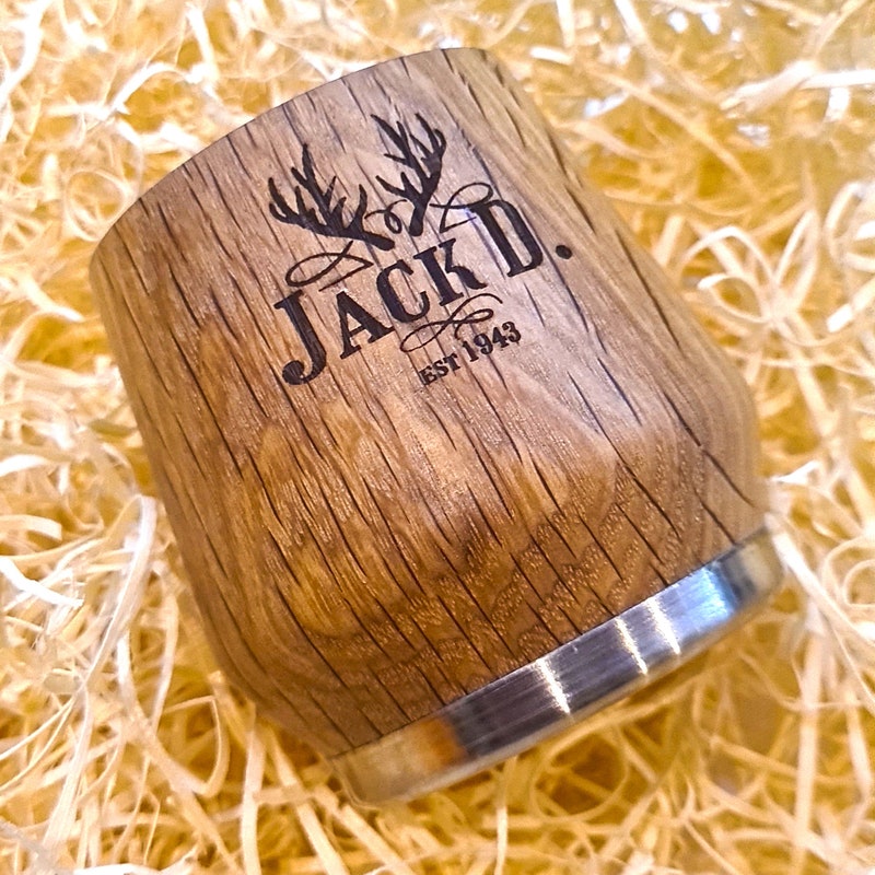 Bourbon Oak Whiskey Cup - Etsy