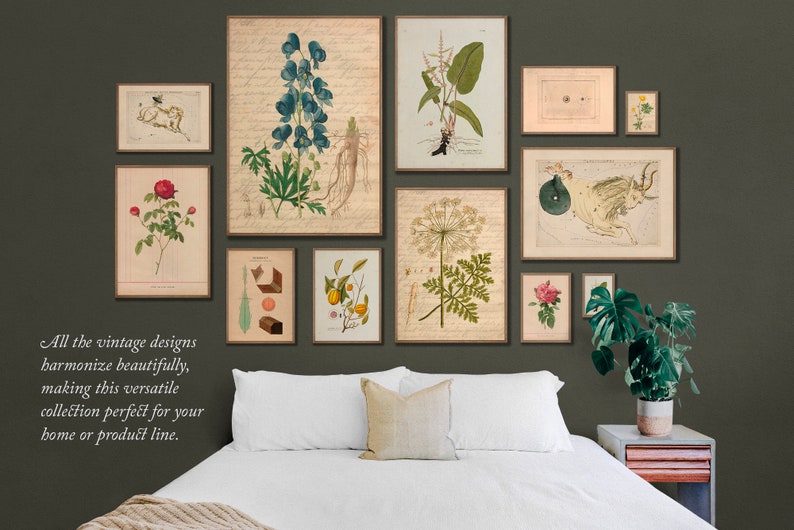 Instant Download Vintage Art Bundle 200 Printable Posters Commercial ...