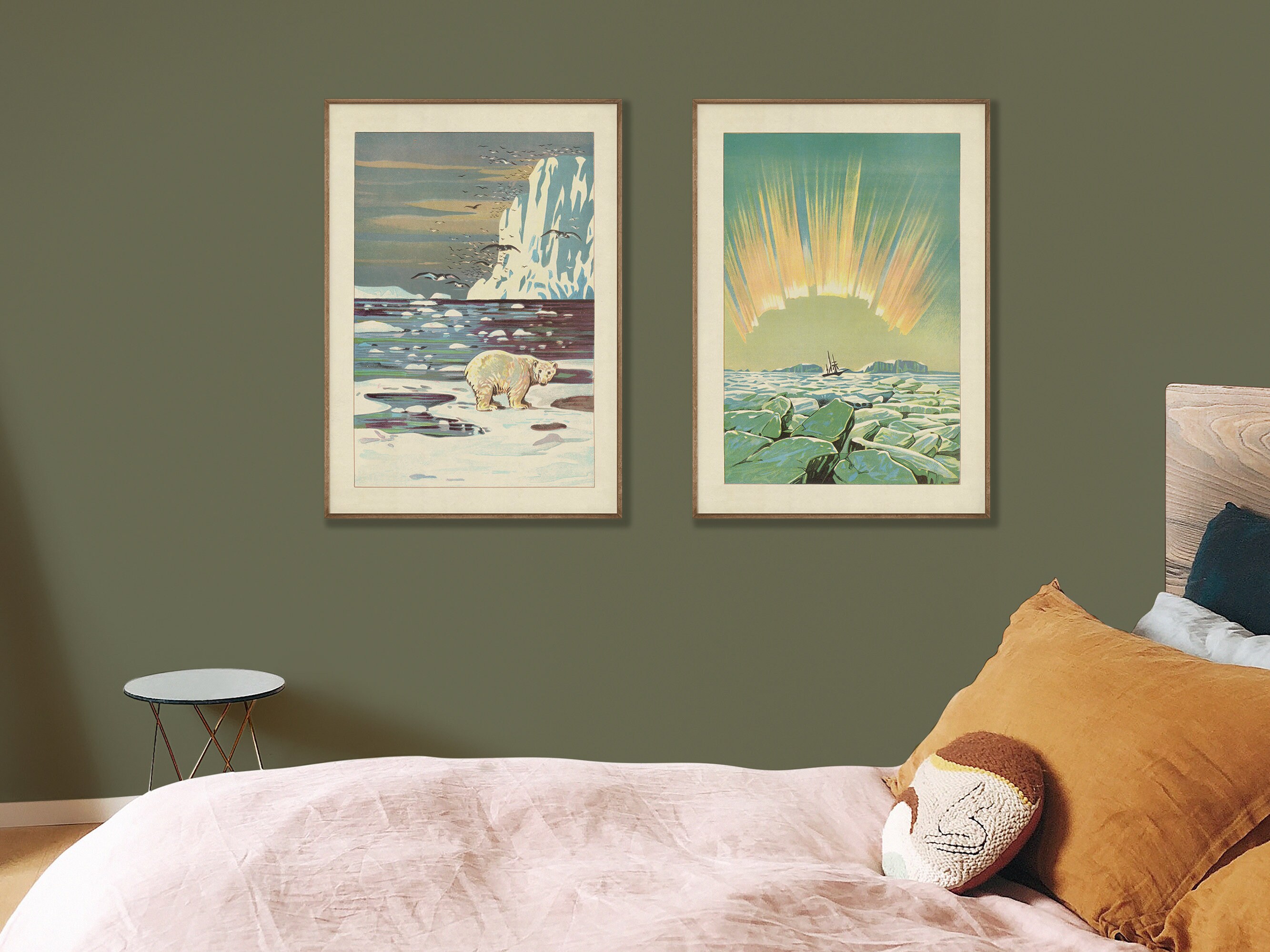 Moody Vintage Arctic Landscape Prints Set of 4 | Printable Gallery Wall ...