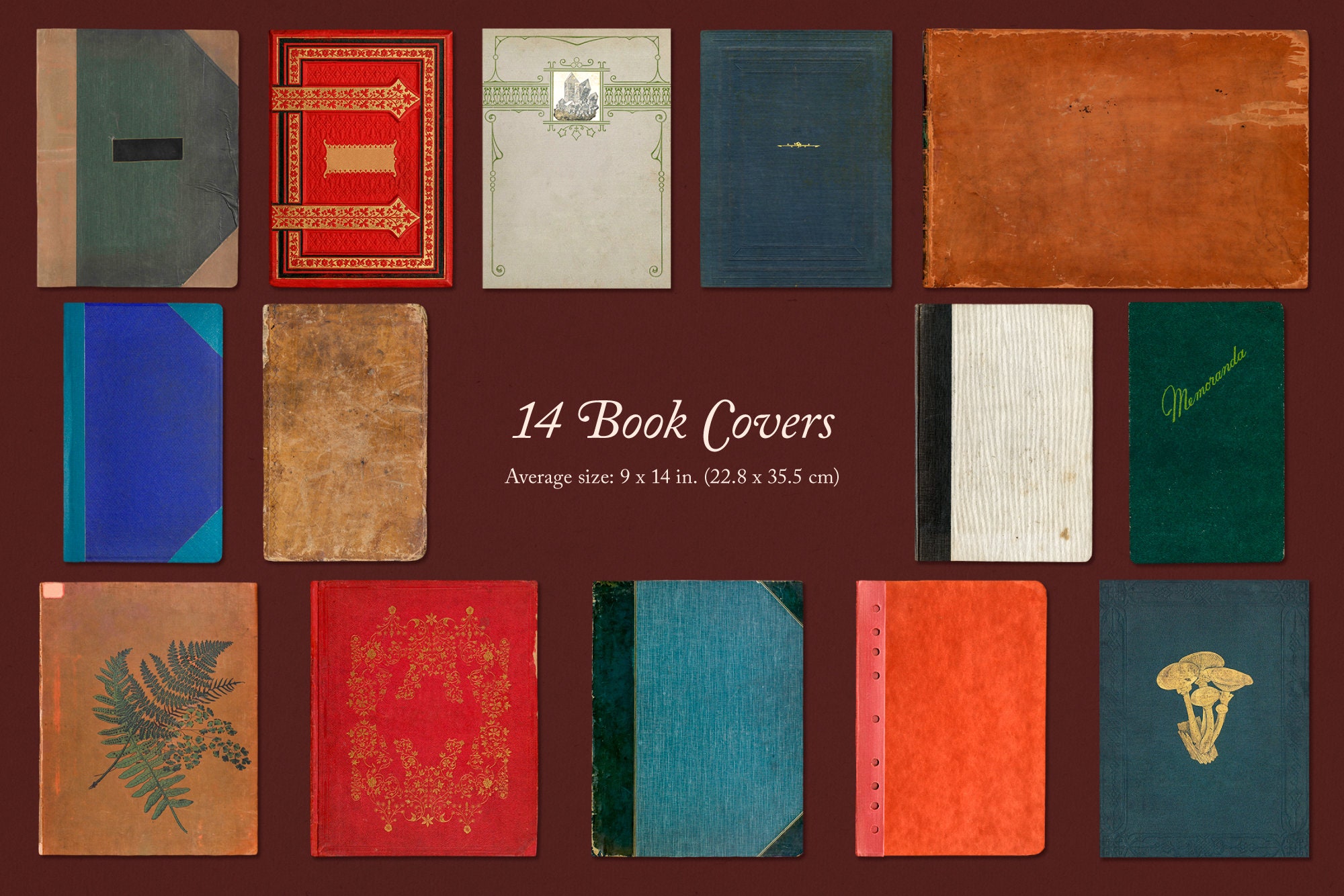 Printable Vintage Library Ephemera Pack Instant Download Dark Academia ...