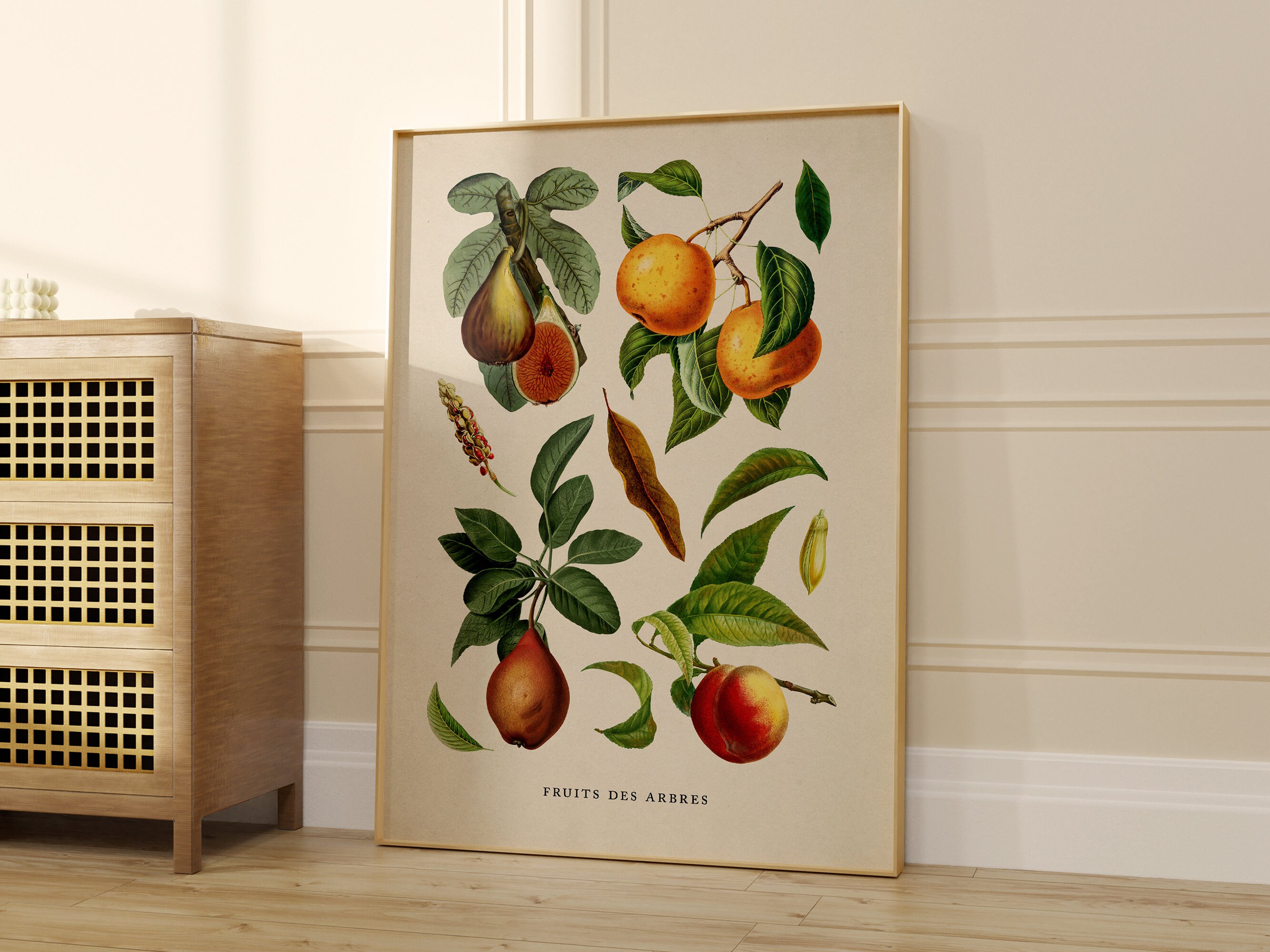 Vintage Fruit Posters Set of 3 Printable Gallery Wall Art - Etsy
