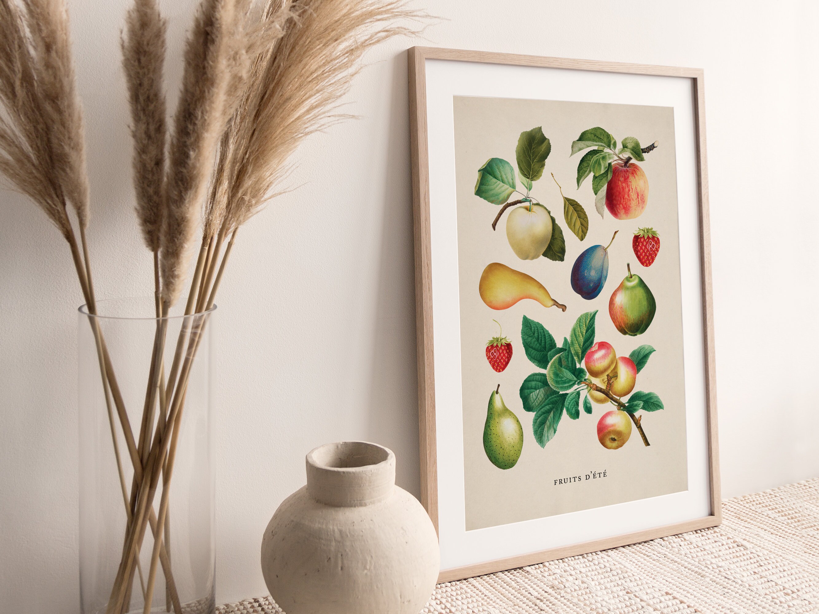Vintage Fruit Posters Set of 3 Printable Gallery Wall Art - Etsy