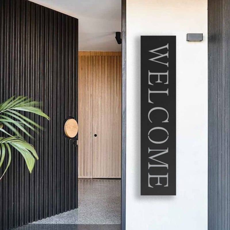 Vertical Welcome Sign - Etsy