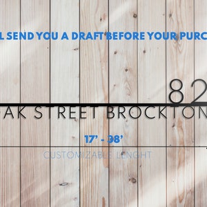 Metal House Number Sign, Outdoor Metal Address Sign and House Number ...