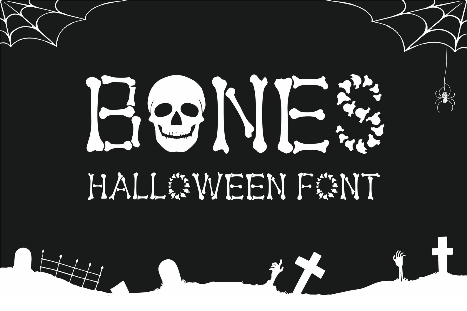 Bones Halloween font OTF Skeleton Bones SVG vector file | Etsy Bones Halloween font OTF Skeleton Bones SVG vector file | Etsy