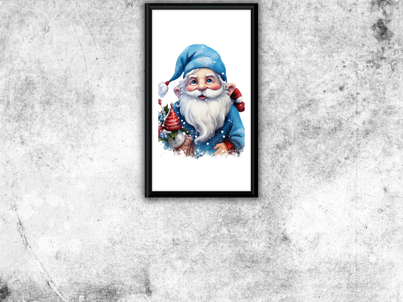 Whimsical Smurfs, Cute Cats, Elves Digital Download Festive Clipart for ...