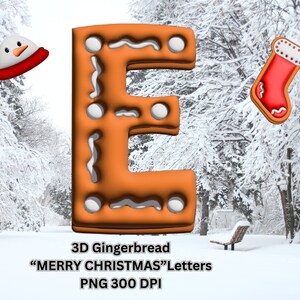 Christmas Gingerbread Clipart Bundle Adorable Cookies, Houses, 3D ...