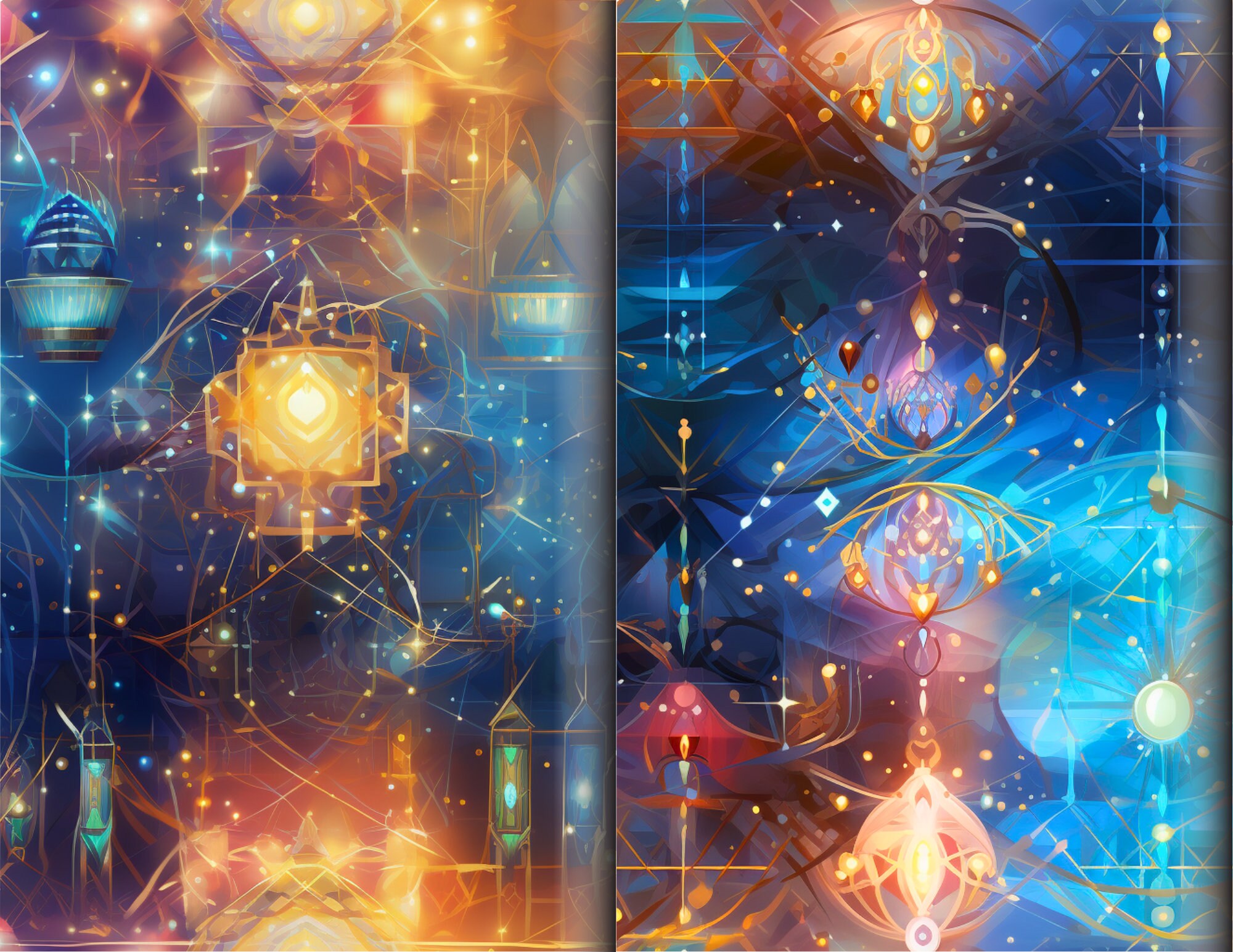 Seamless Light Codes Arcturian Metaphysical Art Light Codes Tapestry ...