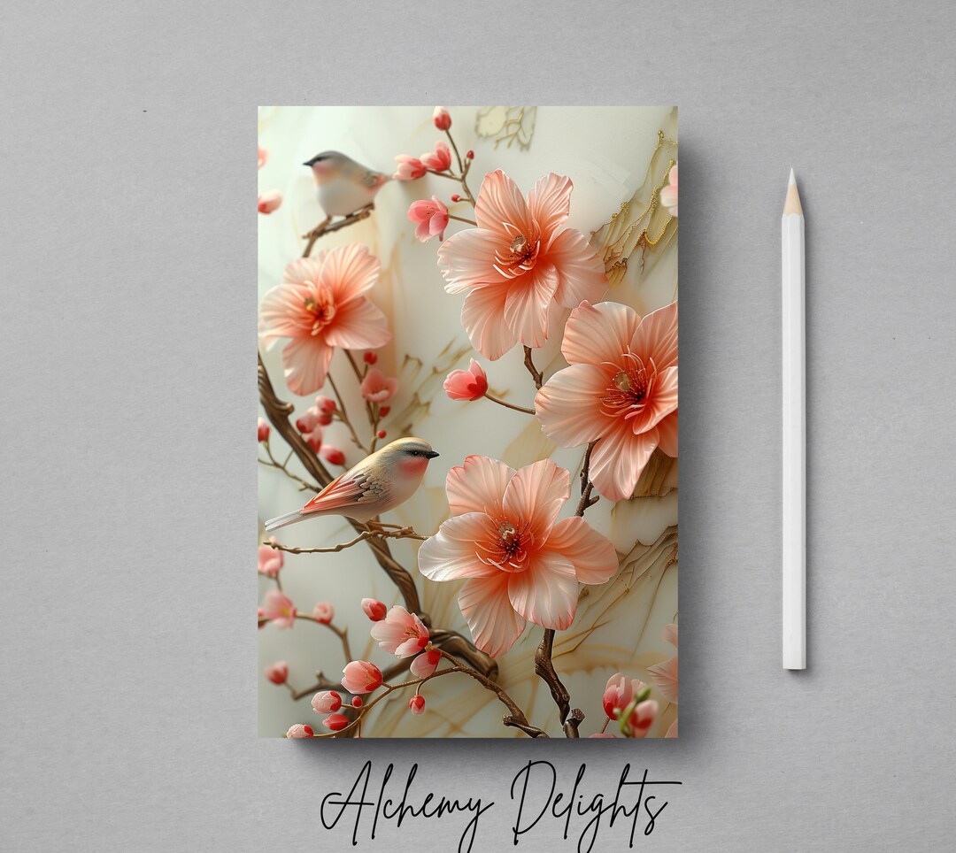 Sakura Obsession Digital Designs - Cherry Blossom & Birds Jpegs ...