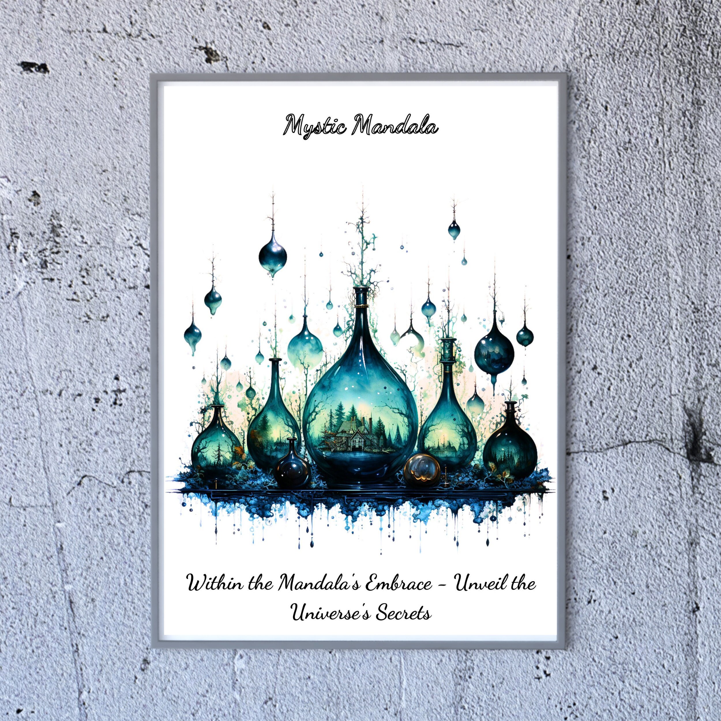 Ink Blot Art, Affirmation Poster, Alchemy Design, Metaphysical Art ...