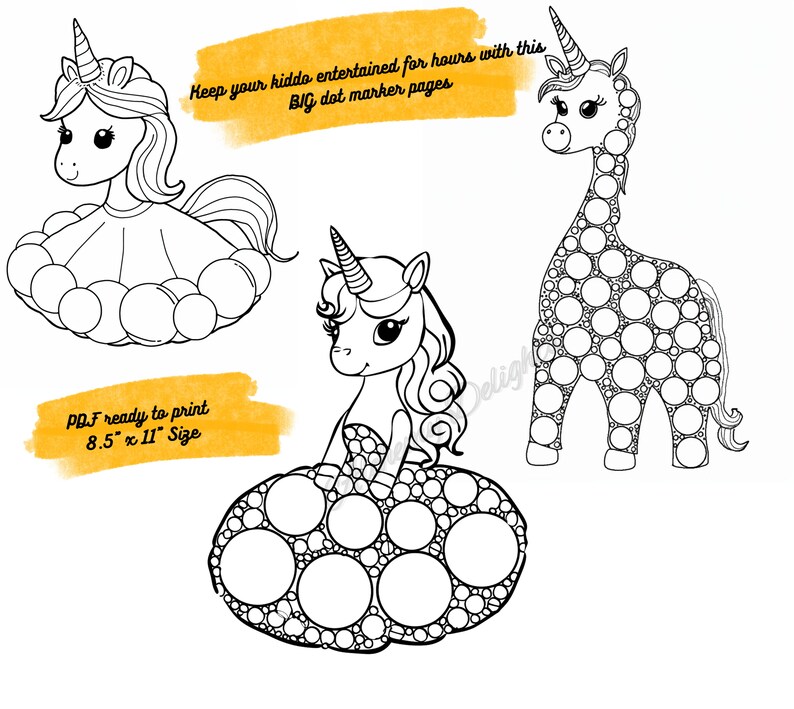 Printable Dot Marker Activity Book - 55 Coloring Pages With Princesses ...