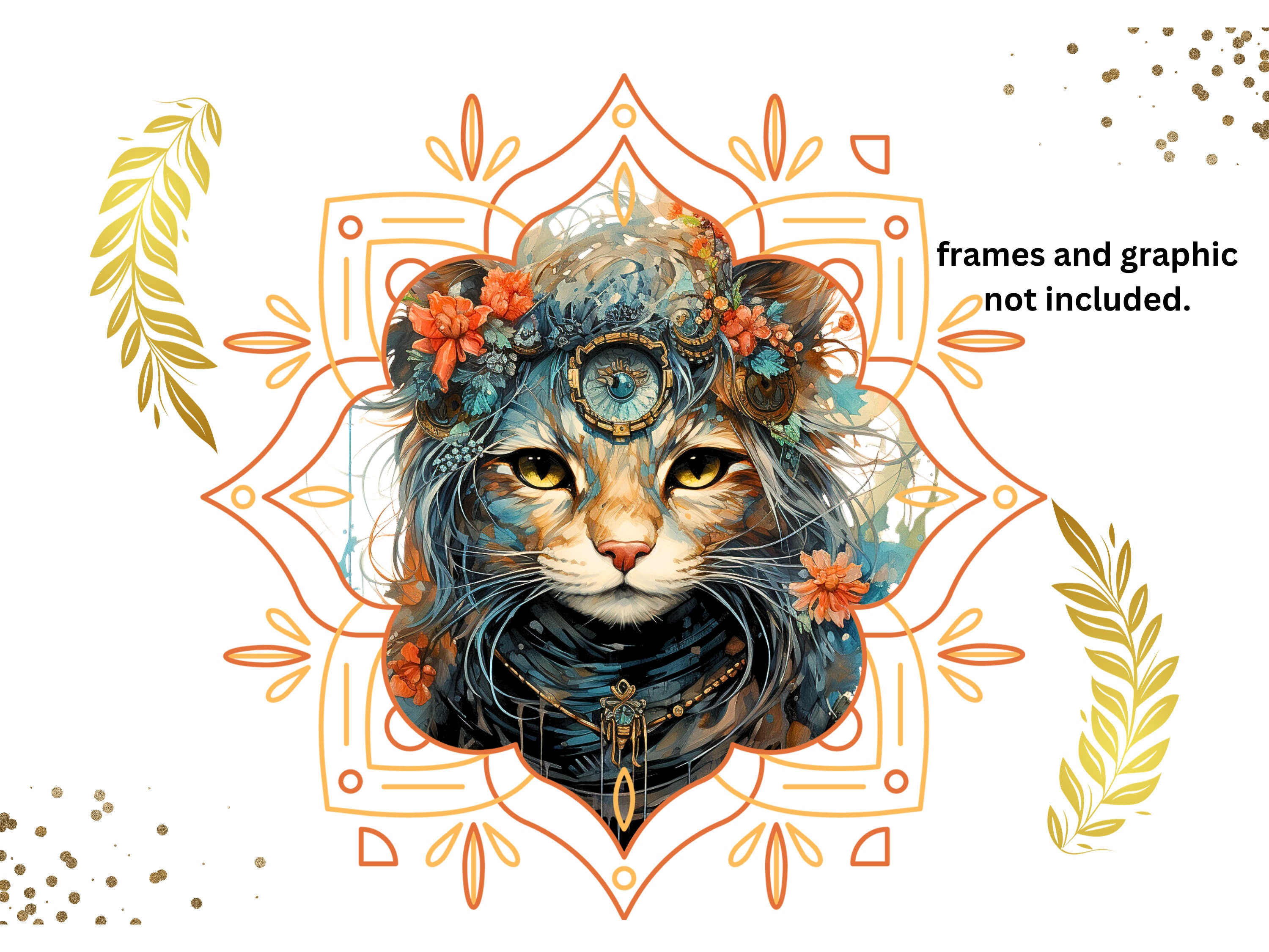 I Am Tabby the Cat Legend Tabby Cat Wall Art Hyperdetailed Mythical ...