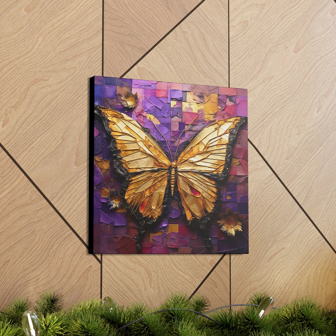 Artistic Patchwork Butterfly Moth, Botanical Ephemera, Nature Inspired ...