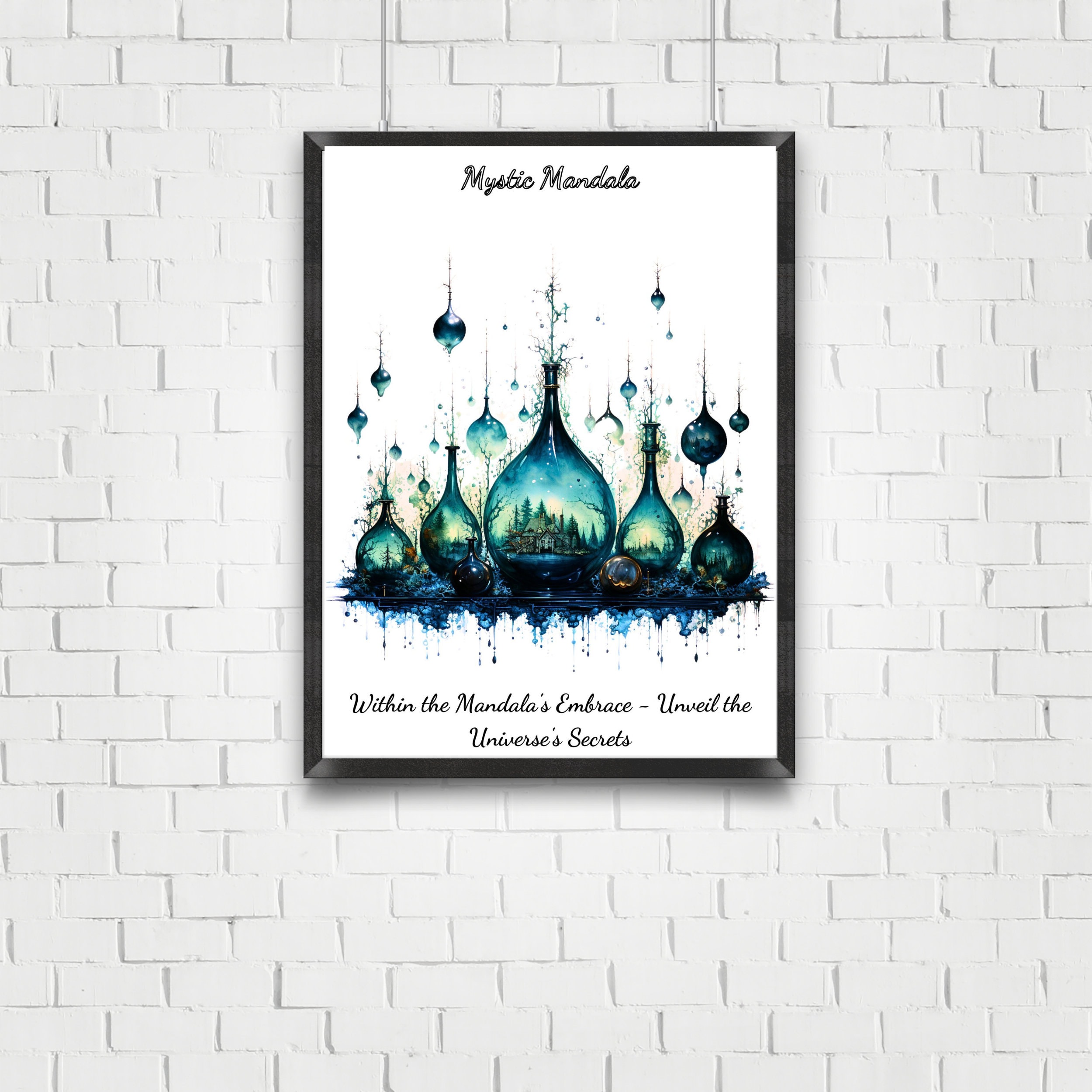 Ink Blot Art, Affirmation Poster, Alchemy Design, Metaphysical Art ...