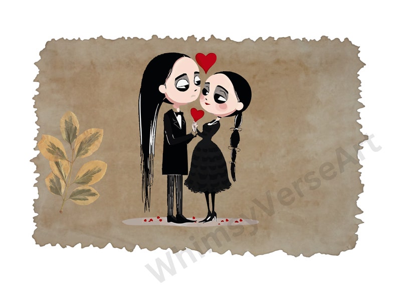 Whimsical Wednesday Addams SVG & PNG Bundle Perfect for Valentine's Day ...