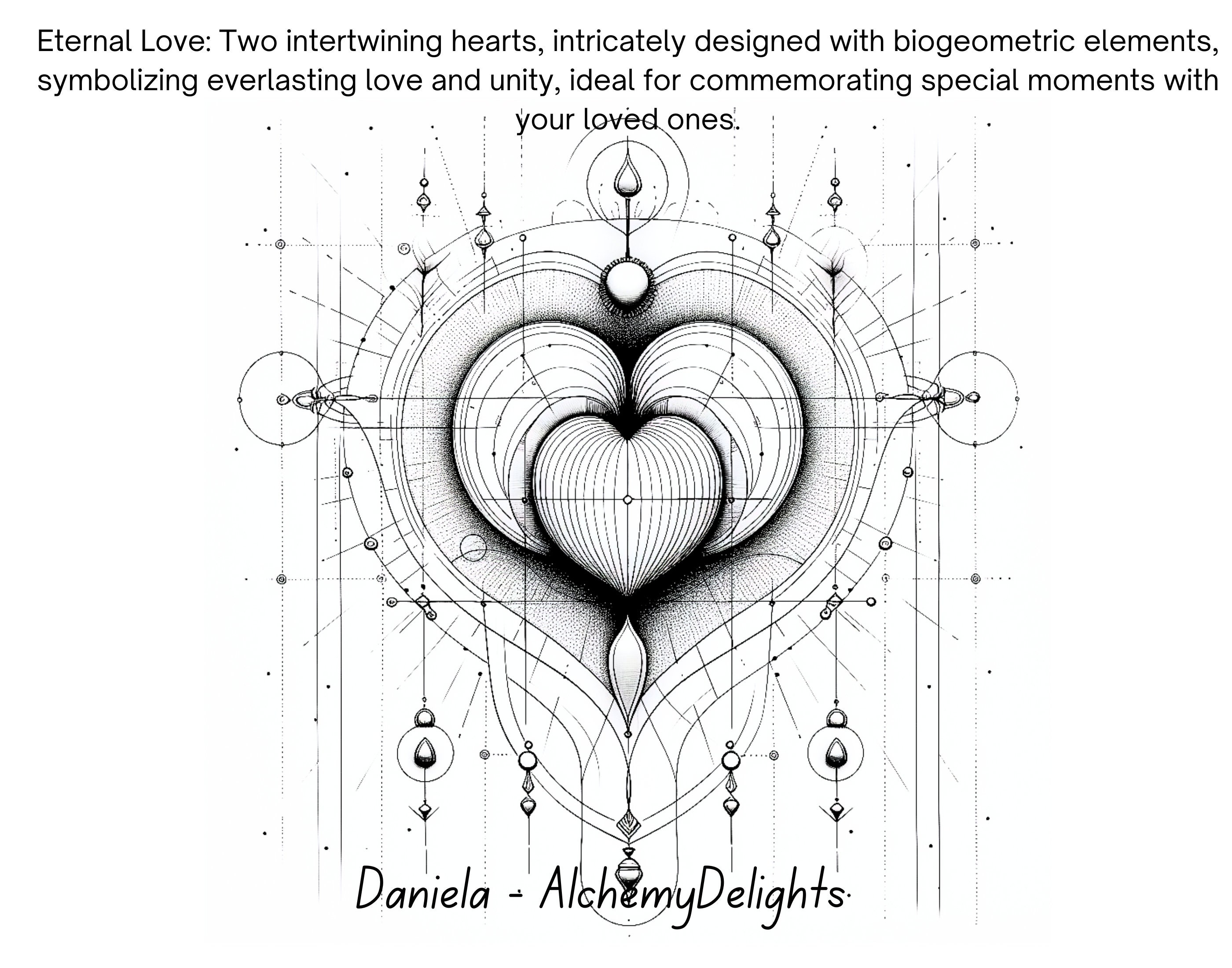 Bio - Geometry Healing Art Prints - Monochrome Digital Bio-geometry ...