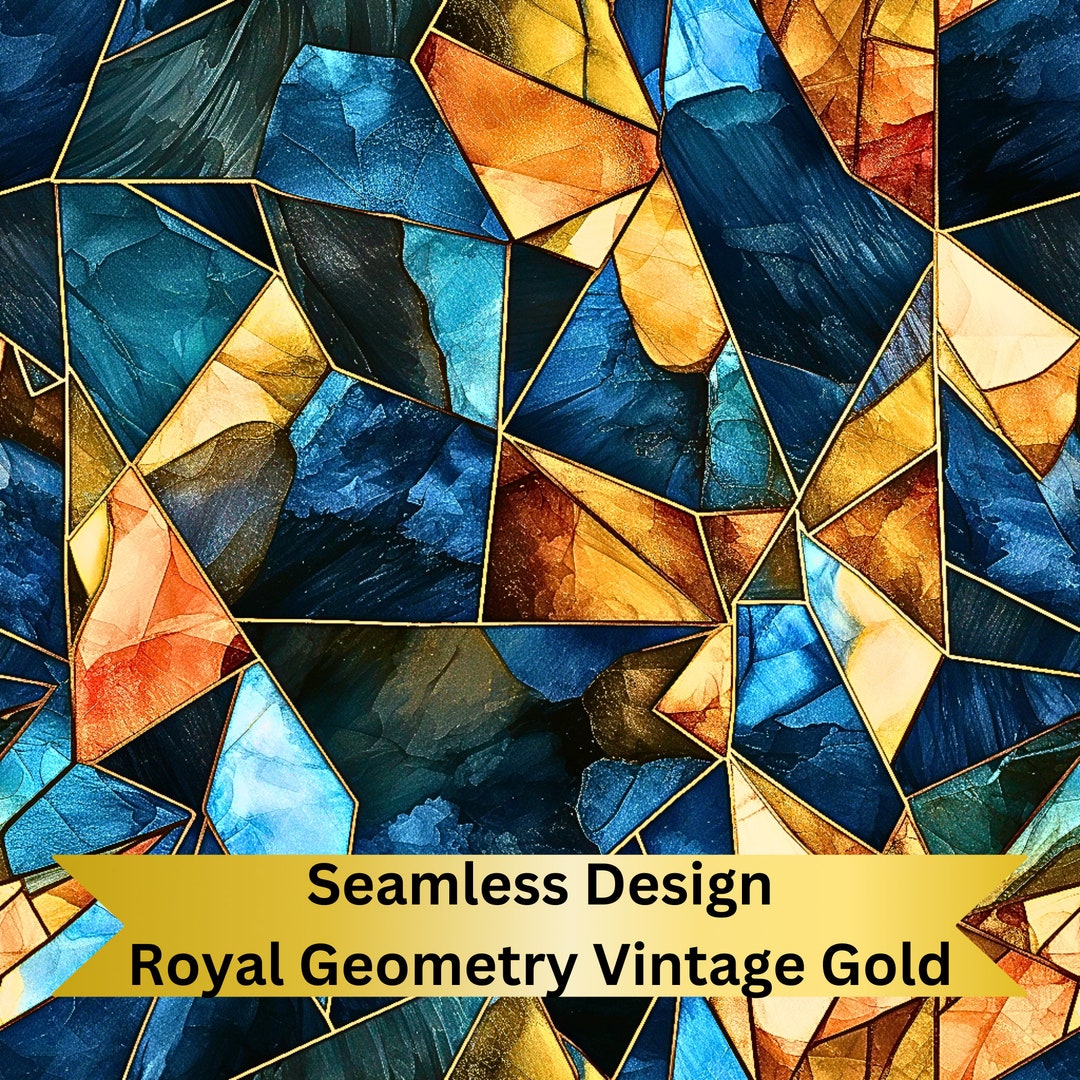 Royal Geometry Seamless Overlay, Ethereal Art, Elegant Decor, Unique ...
