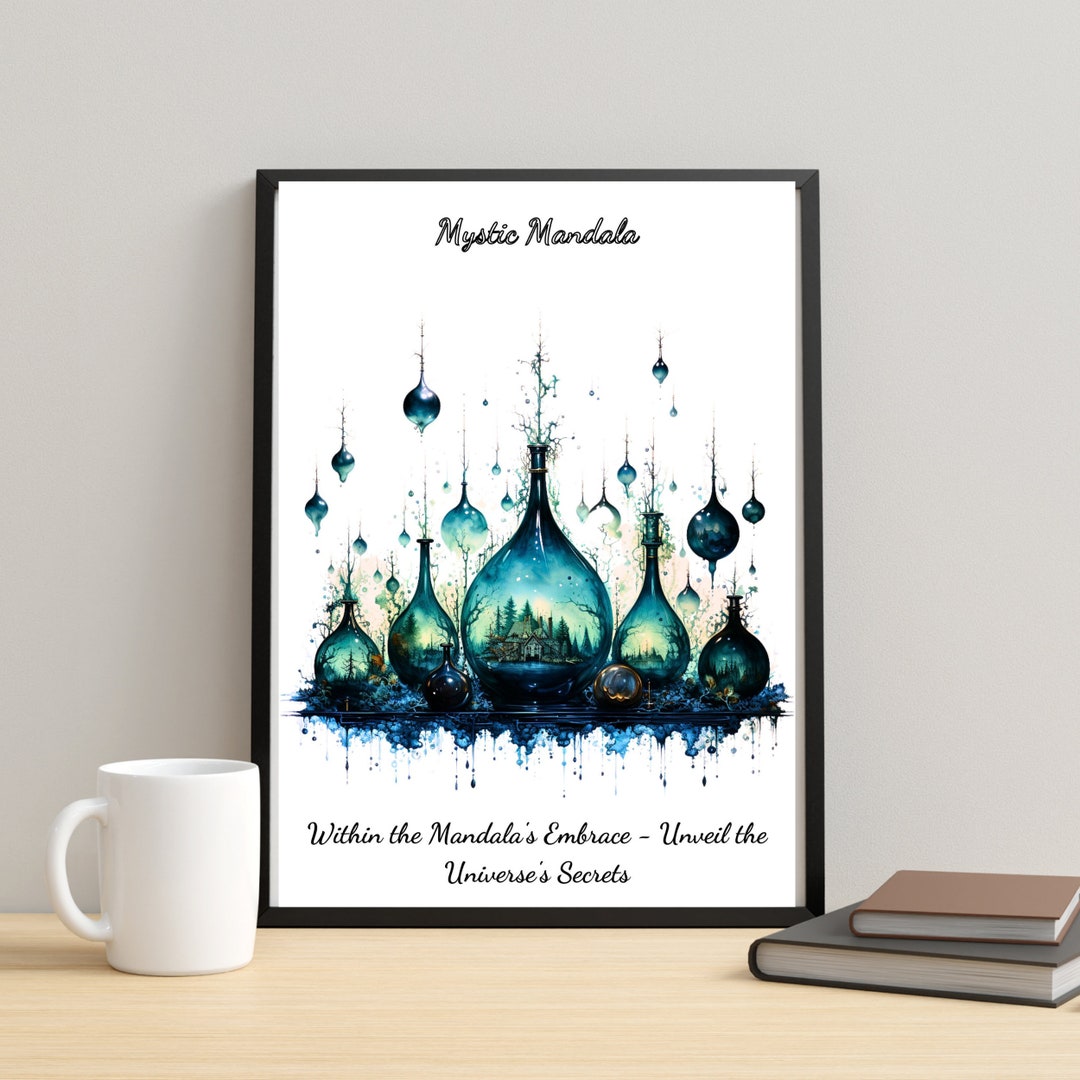 Ink Blot Art, Affirmation Poster, Alchemy Design, Metaphysical Art ...