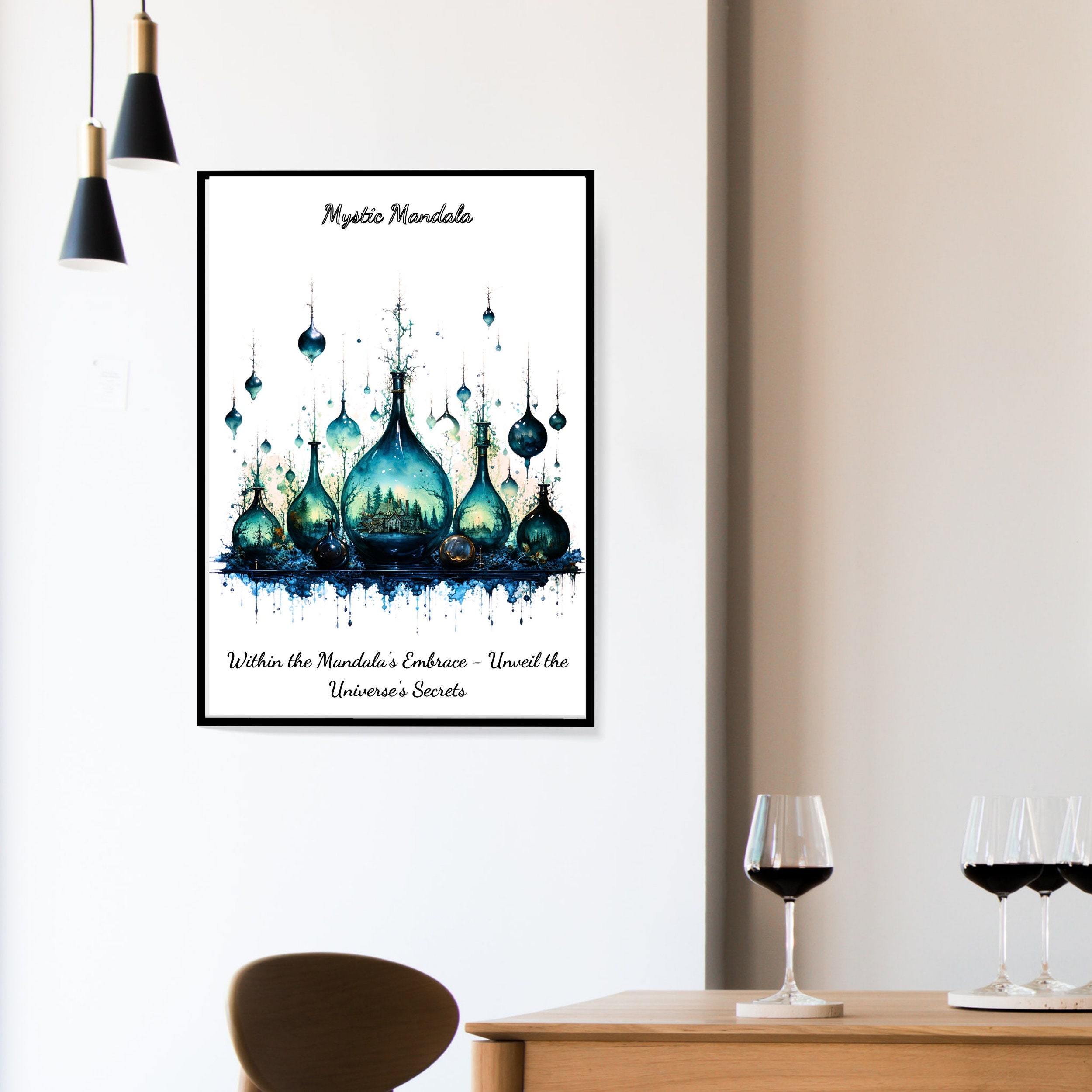 Ink Blot Art, Affirmation Poster, Alchemy Design, Metaphysical Art ...