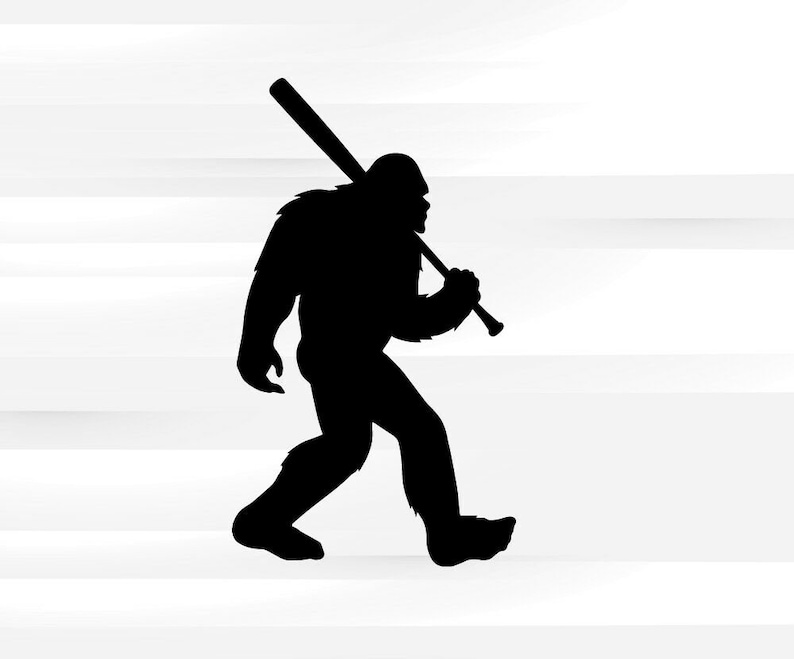 Sasquatch Baseball Funny Clip Svg Clipart for Cricut Users - Etsy